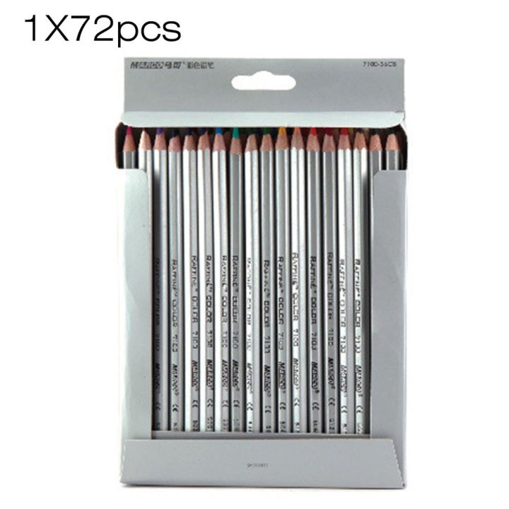 TE 72 Colors/Set Non-Toxic Fine Art Drawing Oil Base Pencils Crayons ...