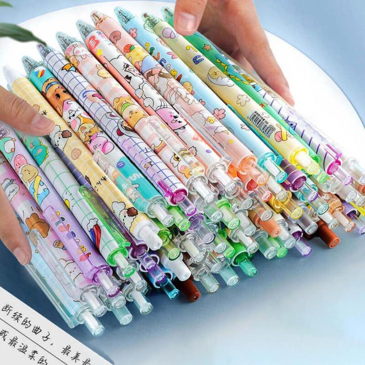Cartoon Cutes Cute INS Style Black Gel ink Smooth Writing Pen Flex ...