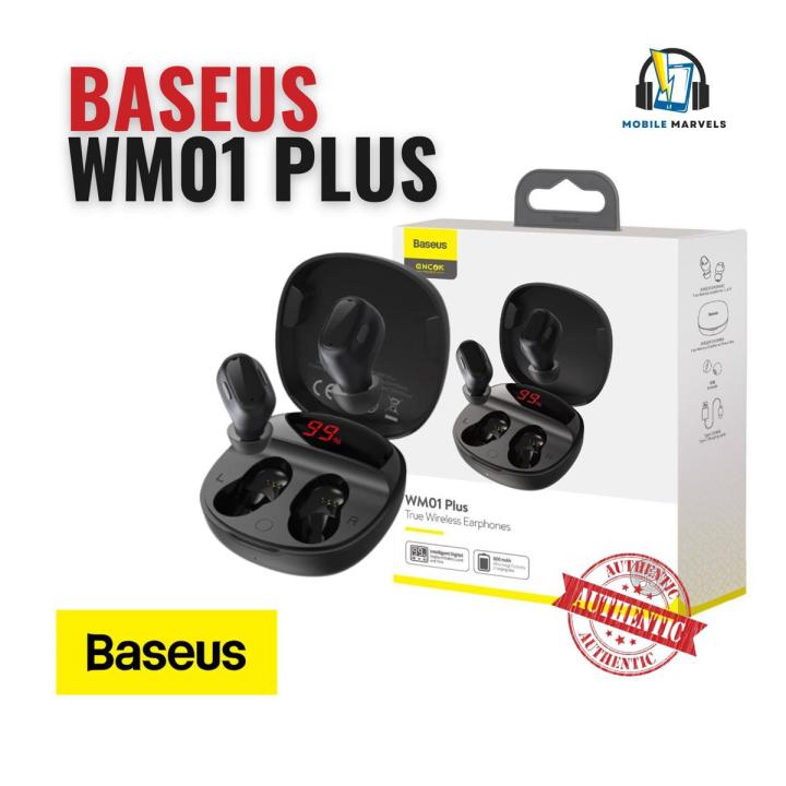 Baseus Wm01 Plus True Wireless Earbuds - Bluetooth Headphone | Daraz.com.bd