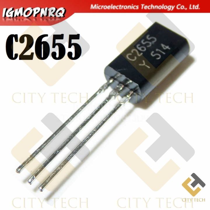 10Pcs-2SC2655 BJT TO-92 Transistor 60V 2A 0.9W IC 2SC-2655 2655 ...