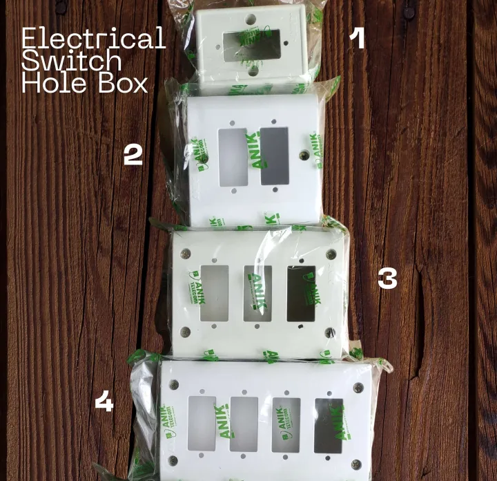 Electrical Switch Hole Box 1 to 4 - Piano Switch Box 1 to 4 - Small ...