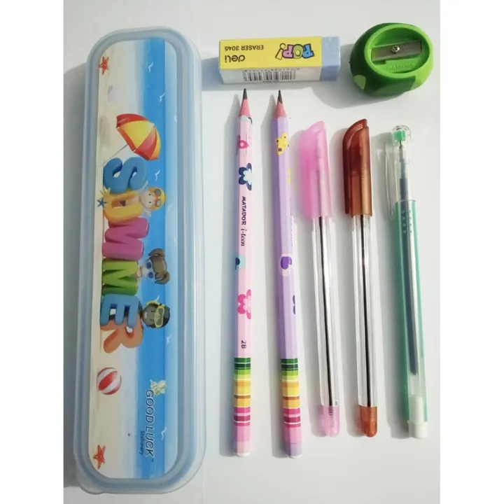 Portable Pencil Box Set - Multicolor | Daraz.com.bd