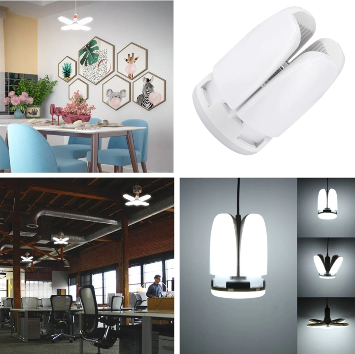 LED Bulb Foldable 4 Fan Blade - Four wing-25 Watt | Daraz.com.bd