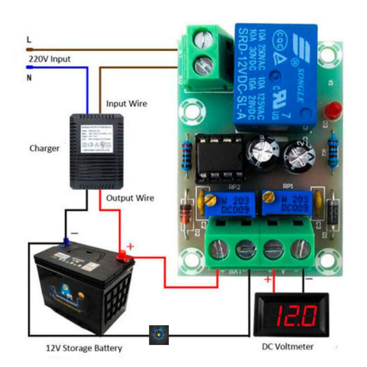 XH-M601 Battery Charging Control Board 12V Intelligent Charger Power ...