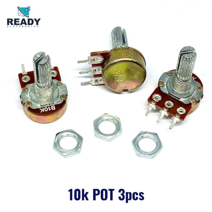 10K POT- 3pcs DIY Kit for various use- Potentiometer | Daraz.com.bd
