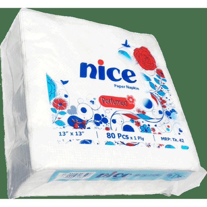 1 Pack nice Paper Napkin Tissue (80 Pcs x 1 Ply/Pack), S1 | Daraz.com.bd