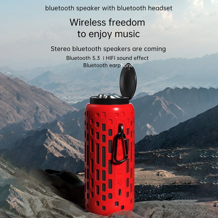 M47 Damix 2 In 1 Portable Outdoor Bluetooth Speaker Earbuds Portable ...