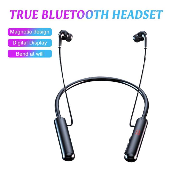 60 Hours Long Standby Wireless Bluetooth Earphones Magnetic Sports ...