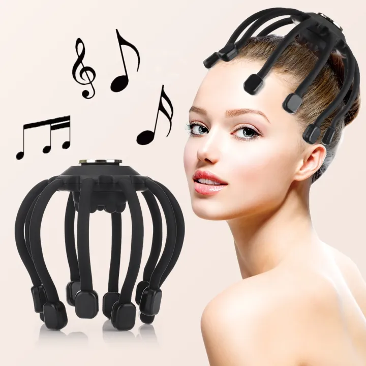 Electric Head Massager Octopus Scalp Vibration Massage Instrument with ...
