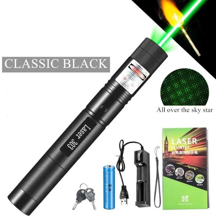 Laser Verde Pointer Strong Pen Green Lasers Lazer Flashlight Military ...