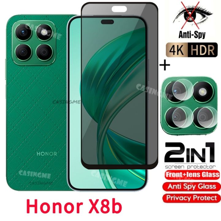honor X8b 2023 Private Tempered Glass Anti-Spy Full Cover Screen ...