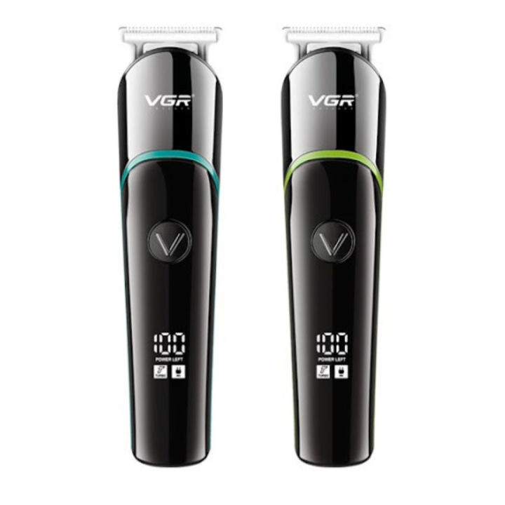 VGR V-291 Led Digital Display Pro Li Outliner Electric Cordless Hair Clippers Rechargeable ...