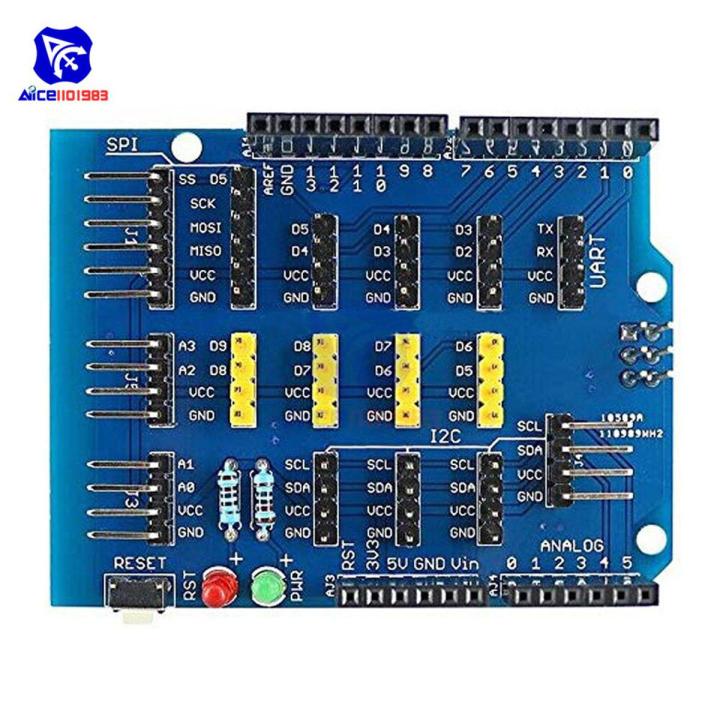 【happy one】diymore Shield Sensor Expansion Board Shield for Arduino UNO R3 | Daraz.com.bd