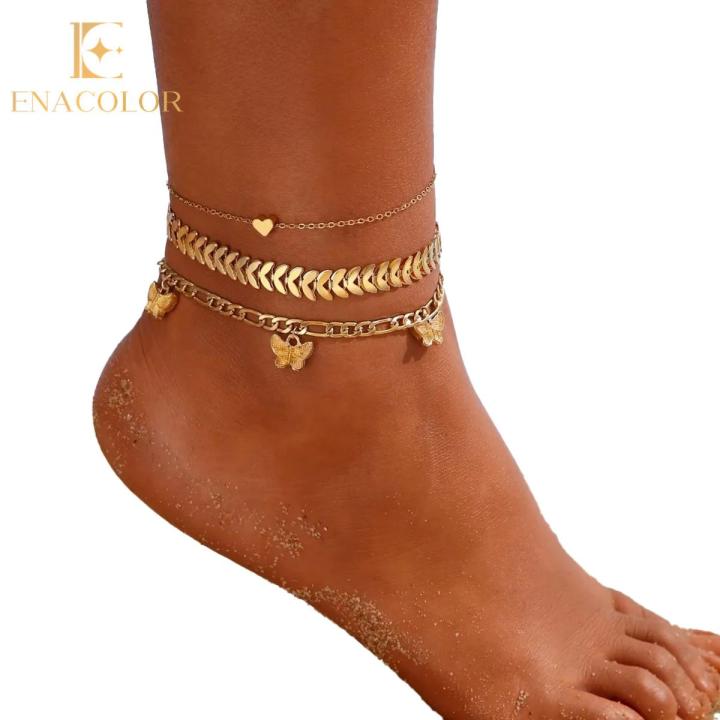 New Deliceta Crystal Butterfly Anklets for Women | Daraz.com.bd