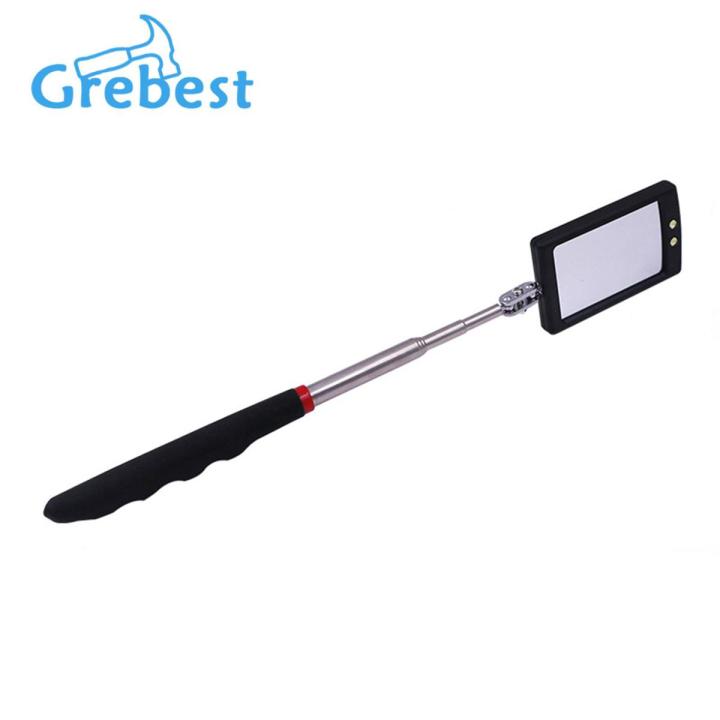 Grebest Inspection Mirror Telescopic Rod Detector Mirror Engine Repair ...