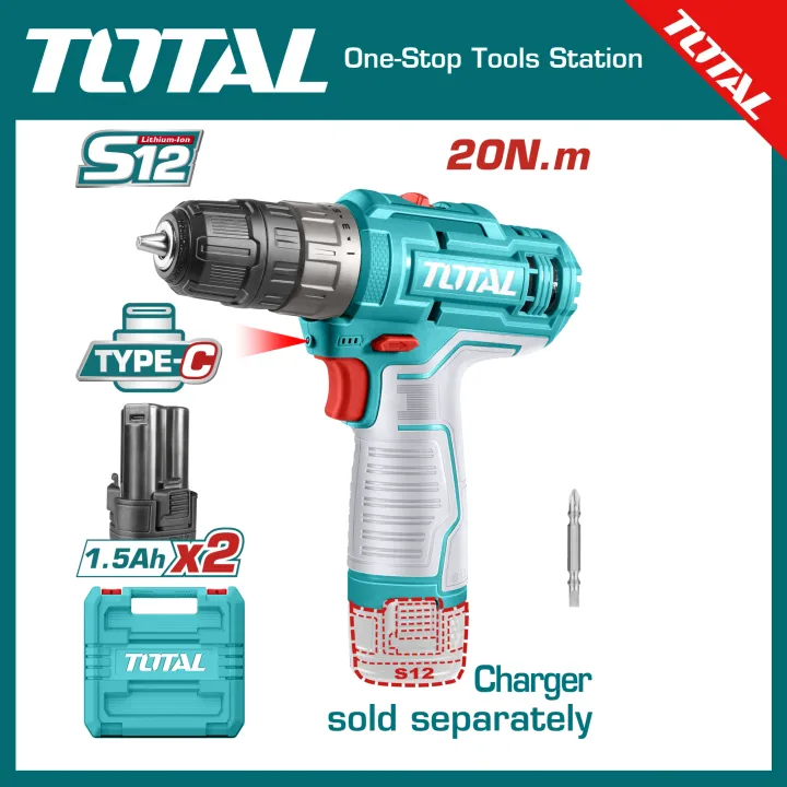 TOTAL TDLI12202 Lithium-Ion cordless drill | Daraz.com.bd