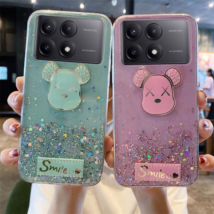 For Xiaomi Poco X6 Pro Case Sparkling Star Moon Soft Silicone ...