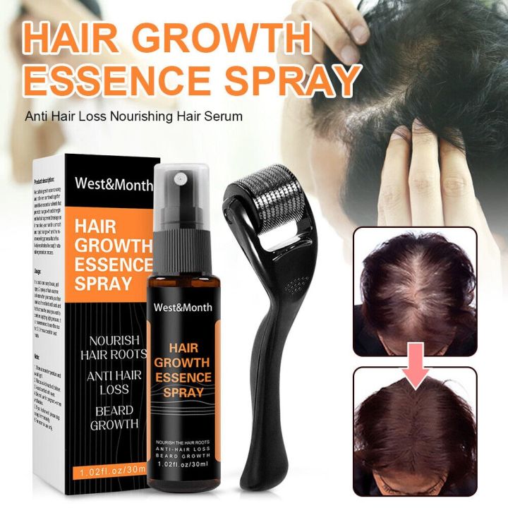 West&Month Hair Growth Essence Spray Hair Loss Product Hair Regrowth ...
