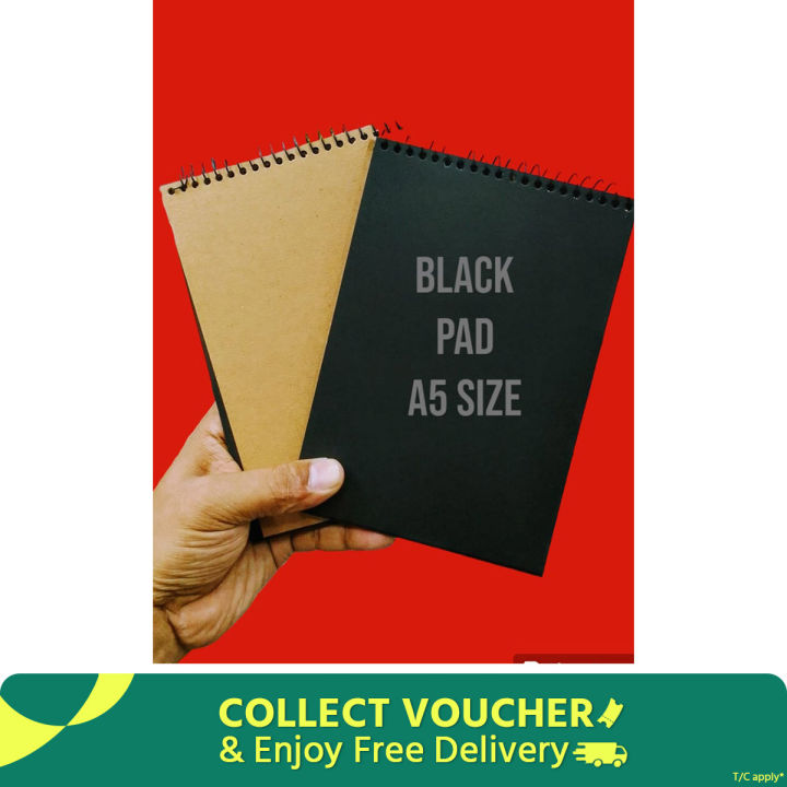 Black Paper Note Book A5 size 1 PES | Daraz.com.bd