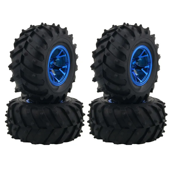 4Pcs/Per Austar Wheel Tires Plastic Wheel Rims for 1/10 RC Crawler HSP ...