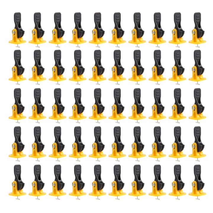 50pcs Construction Tools Tile Leveler Adjuster Plastic Positioning Artifacts Leveler Locator