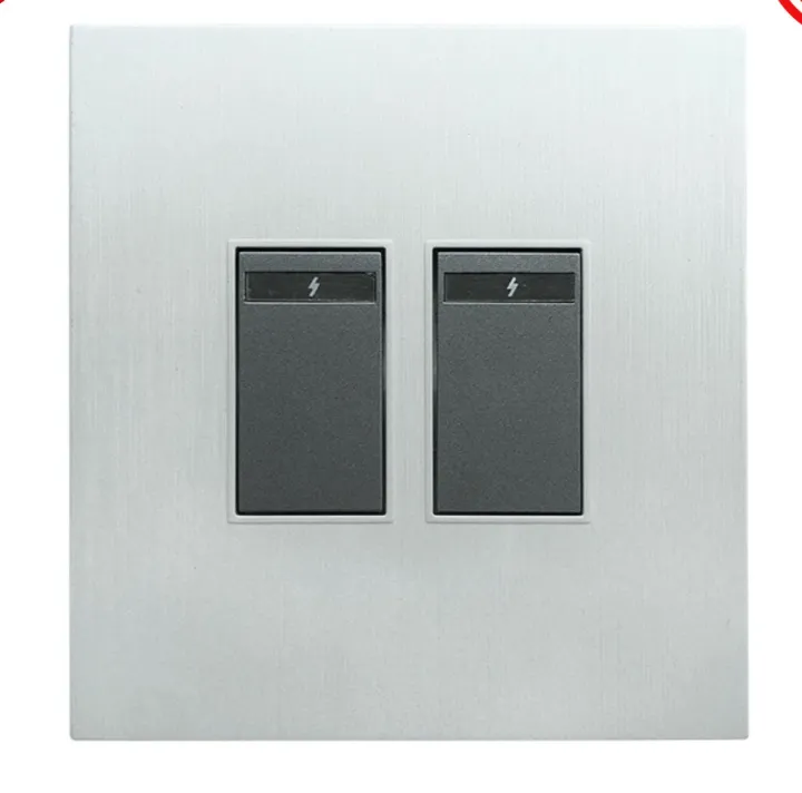 RFL BLAZE CROWN Series 16A Two Gang Electrical Wall Outlet Switch ...