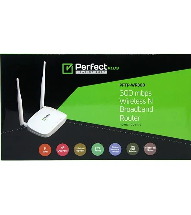 PFTP-WR300 - Wireless N300 Mbps Broadband Router - White | Daraz.com.bd