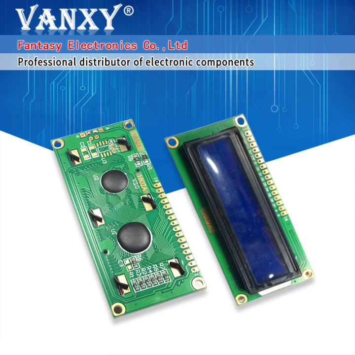 1pcs 5V lcd 1602 blue yellow screen Character LCD Display Module Blue Blacklight New and white ...