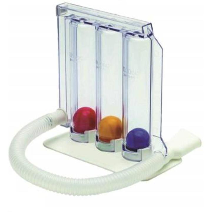 Three-ball Apparatus Vital Capacity Breathing Trainer Incentive Spirometer Lung Breathing ...