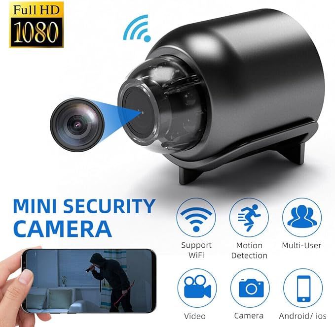 Mini Wireless WiFi Camera 1080p Hd,Mini Security Camera,Hidden Camera ...