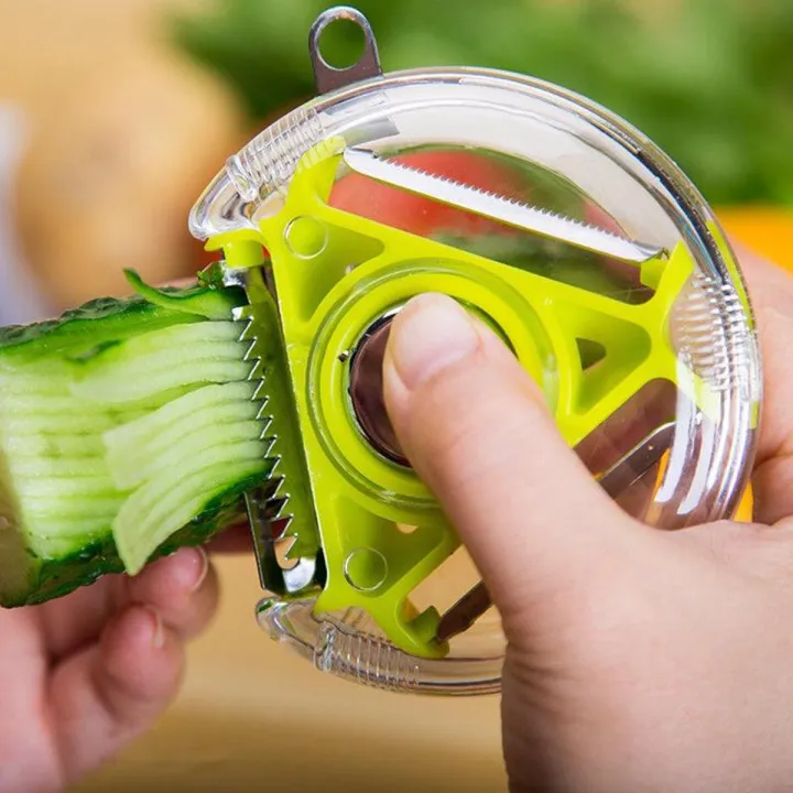 3 In 1 Peeler With A Container For Fruit And Vegetable Peeler | Daraz ...
