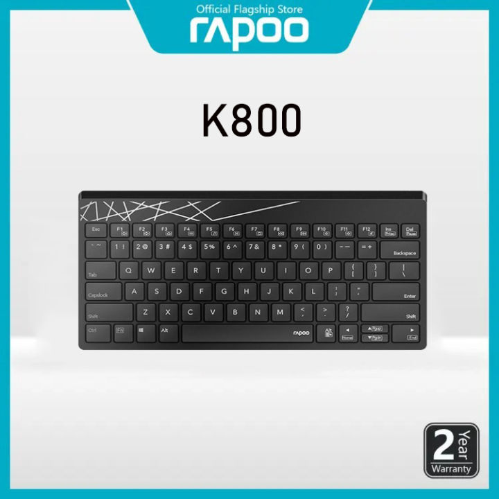 RAPOO K800 2.4G Wireless Keyboard Silent Mini Compact Keyboards For ...