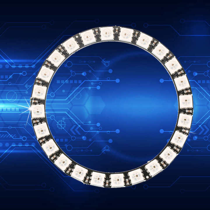 24-bit WS2812 5050 RGB LED Driver Development Board 5V DC Module Ring ...