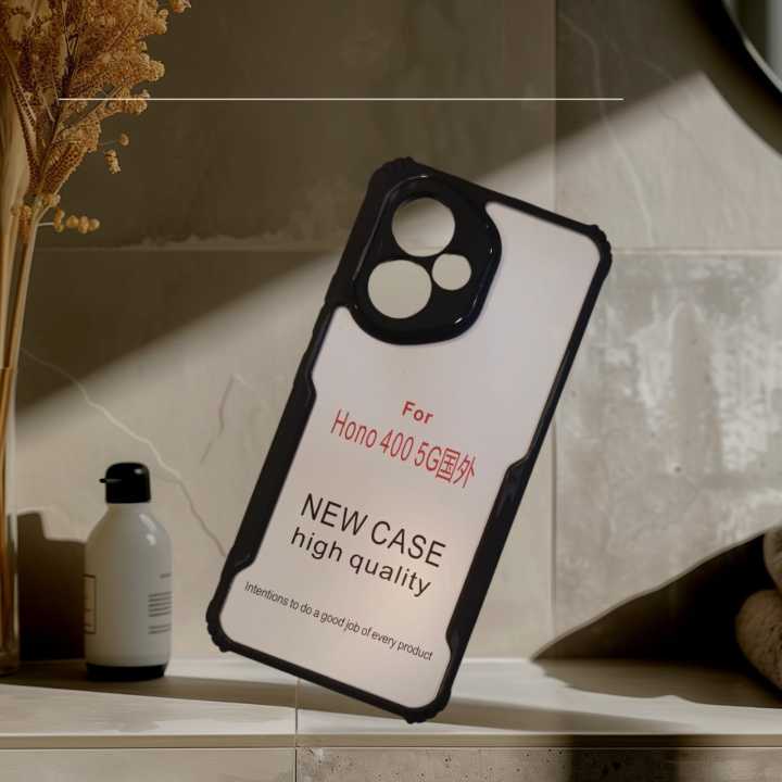 Edge Honor 400 5G -Reinforced Shockproof Cushion Back Clear Hybrid ...