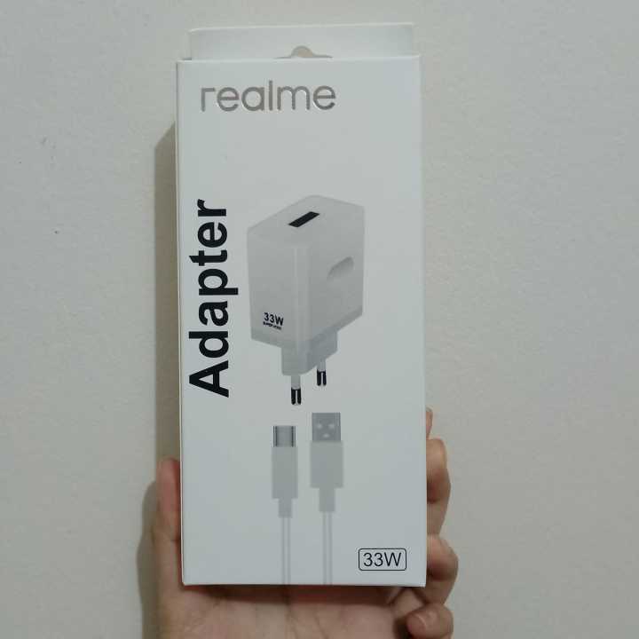 Realme 33W Super Dart Fast Charging PD Power Adapter, which includes a ...
