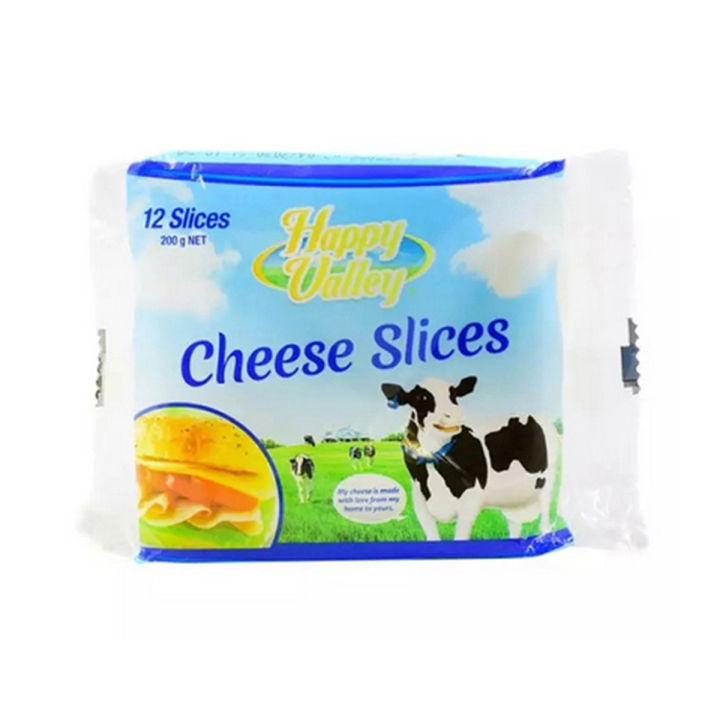 Happy Valley Slices Cheese 12 slices ,,,200 gm | Daraz.com.bd