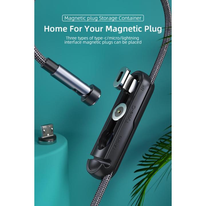 Magnetic Cable Plug Case For Phone Micro USB Type C Portable Storage ...