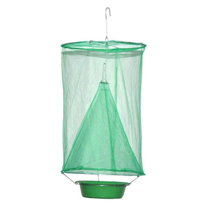 1PC Green Hanging Flycatcher Folding Cage Net Fly Trap Summer Mosquito ...
