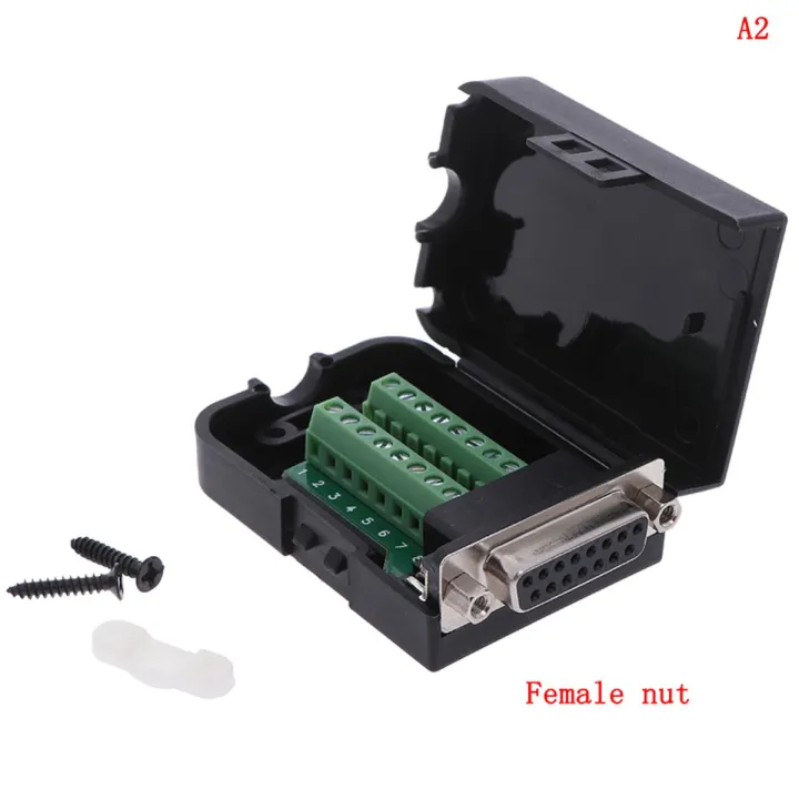 DB15 D-SUB 2 Row 15 Pin Plug Breakout Terminals Board Connector | Daraz ...