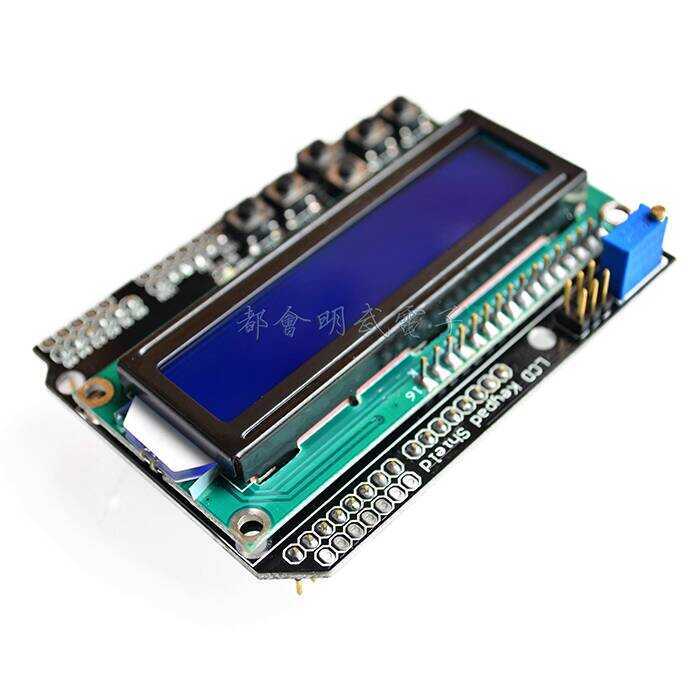 LCD1602 Input and Output Expansion Board LCD Keyboard Shield | Daraz.com.bd
