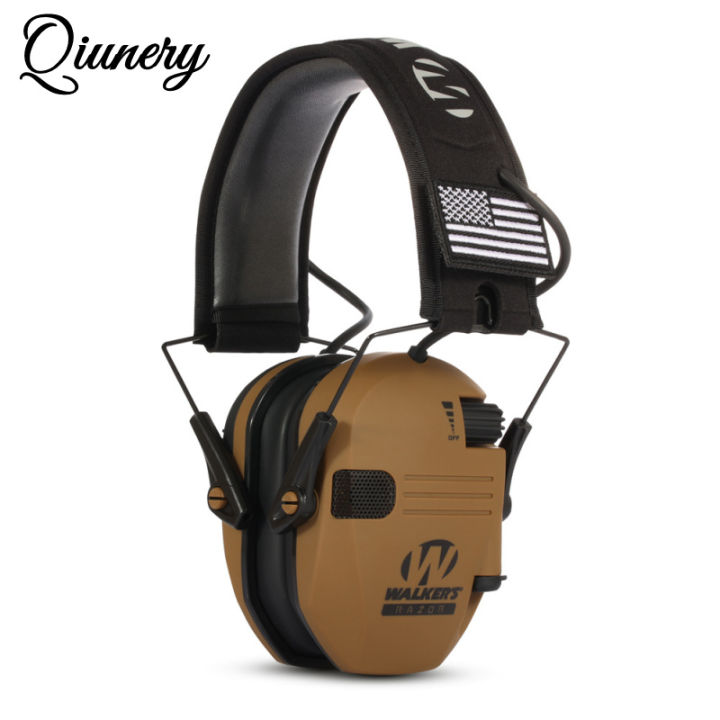 Qiunery Electronic Ear Protection Earmuffs Noise Reduction Ultra-thin ...