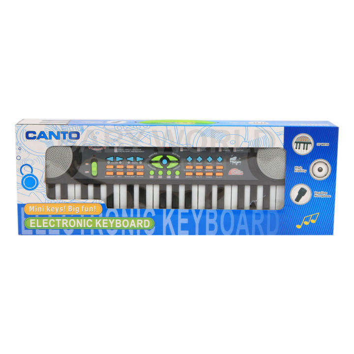 Canto Children 37 Key FM Radio Toy Mic Electronic Keyboard Piano ...