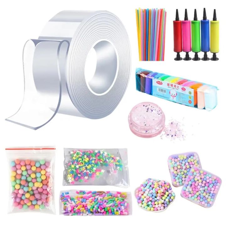 【Special offer】 Nano Tape Balloon Craft Making Blowing Bubble Double ...