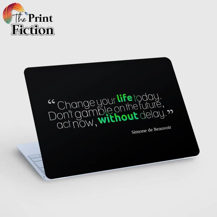 Motivational Quotes txet Laptop Sticker | Daraz.com.bd