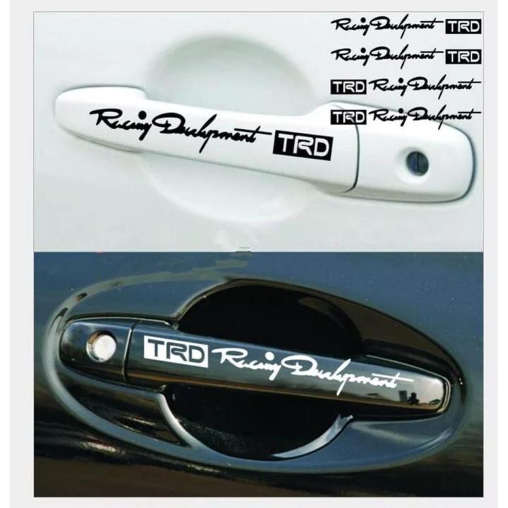 4pcs Car Door Handle Stickers TRD | Daraz.com.bd