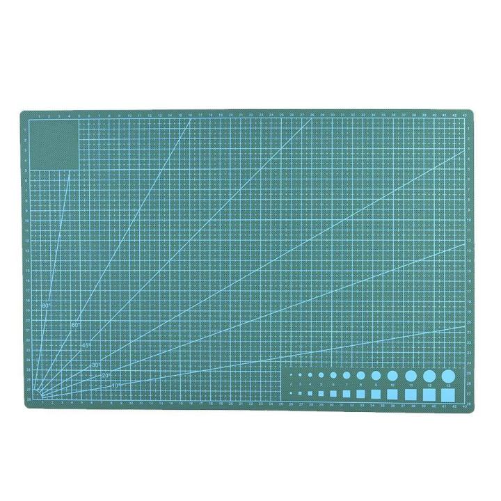 A3 Grid Lines PVC Cutting Mat Self-healing Paper Leather Fabric Cutting ...