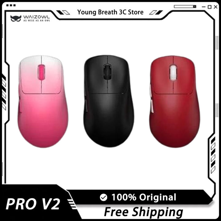 Waizowl OGM Pro V2 Mouse Three Mode Wireless Mouse 8K Return Rate ...