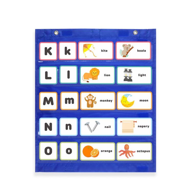 Activity Toy Double-Sided Education Learning Resources Pocket Chart ...