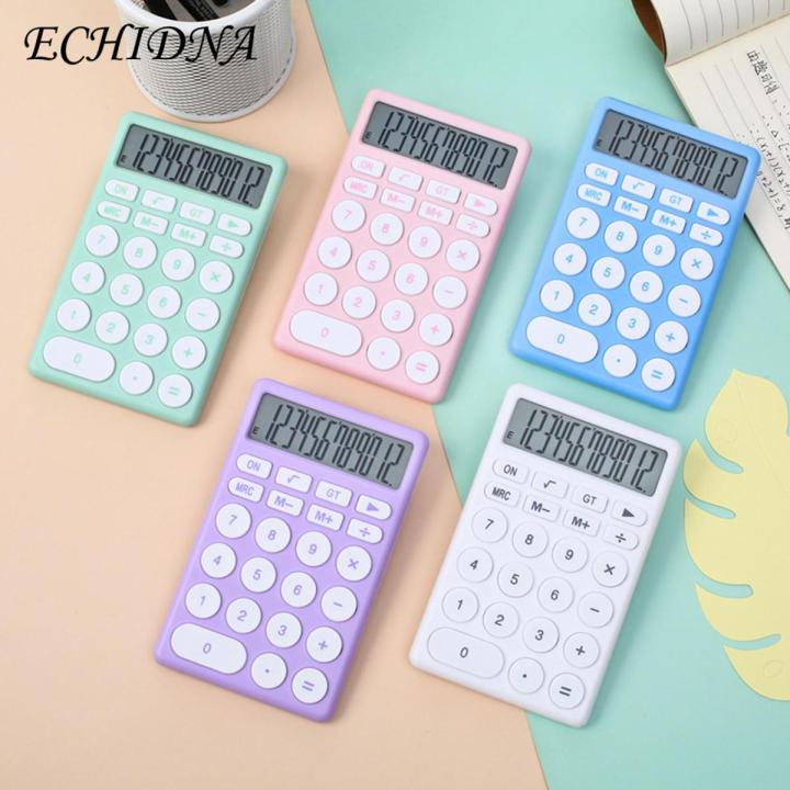 Student Calculator Colorful 12-digit Lcd Calculator for Home Office ...