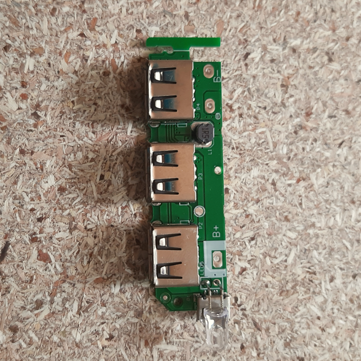 Ultra Fast Power Bank Circuit 3 USB Output 5V 1A best quality | Daraz ...